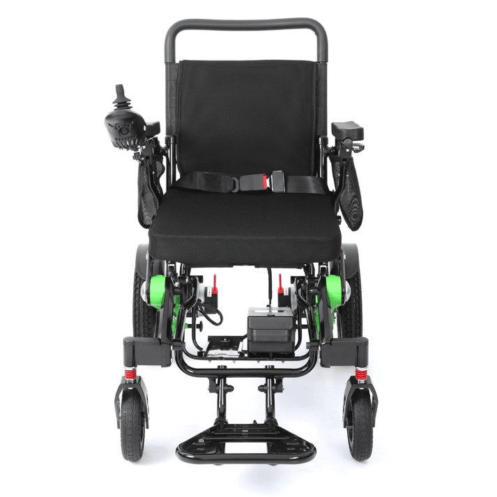 Freedom Pro ST Folding Wheelchair | Lime Green | Etech Mobility UK