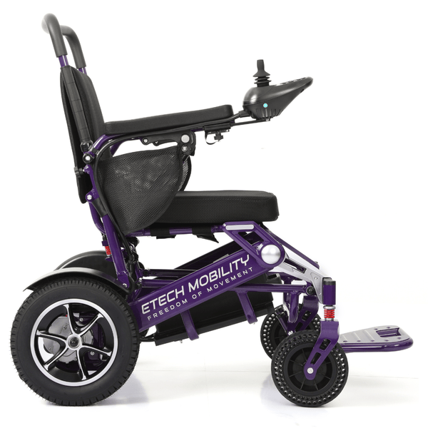 Folding Lightweight Electric Wheelchair Freedom Pro in Purple