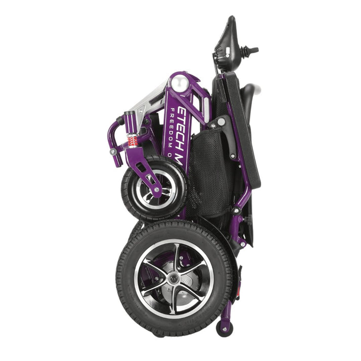 Folding Lightweight Electric Wheelchair Freedom Pro in Purple