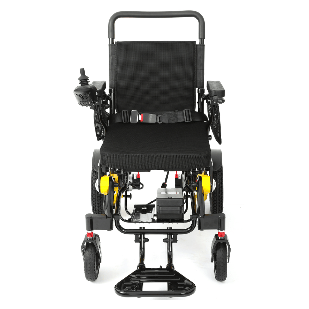 Freedom Pro ST Folding Wheelchair | Yellow | Etech Mobility UK