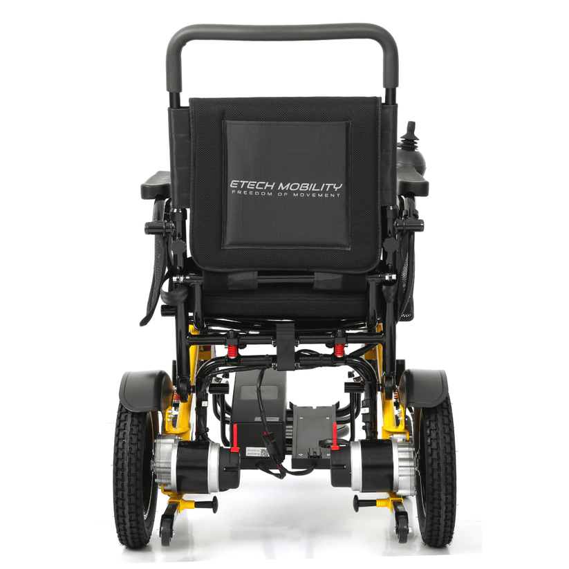 Freedom Pro ST Folding Wheelchair | Yellow | Etech Mobility UK