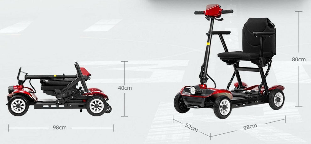 Lightweight Foldable Mobility Scooter | MS-270 – Etech Mobility UK