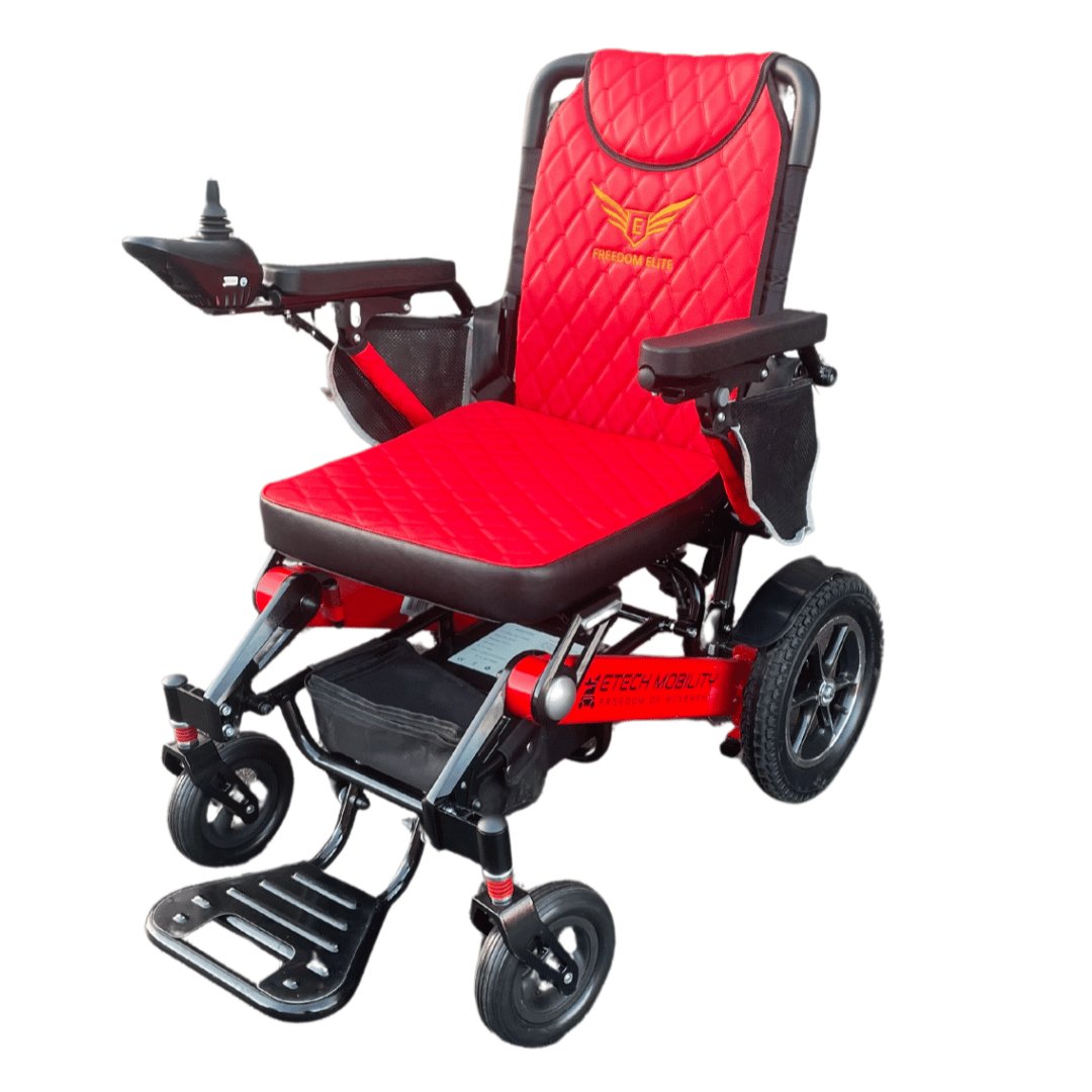 Stitched Leather Upholstery for Freedom Pro and Elite Electric Wheelch ...